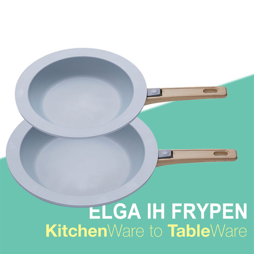 엘가 멀티핸들 IH 프라이팬 2종세트 (프라이팬22cm+프라이팬26cm) - 열려라 공동구매